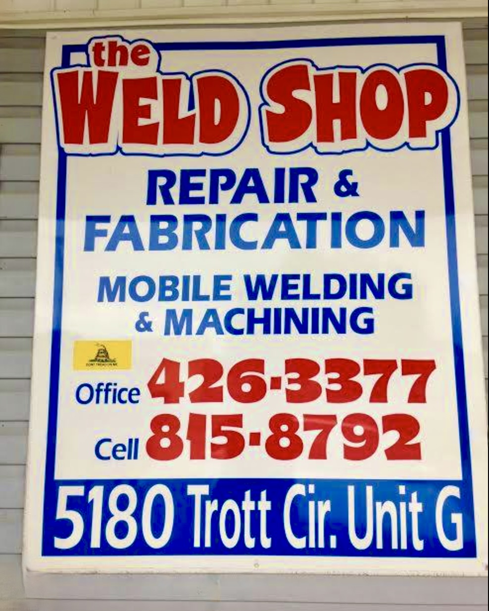 Contact Weld Shop - The Weld Shop